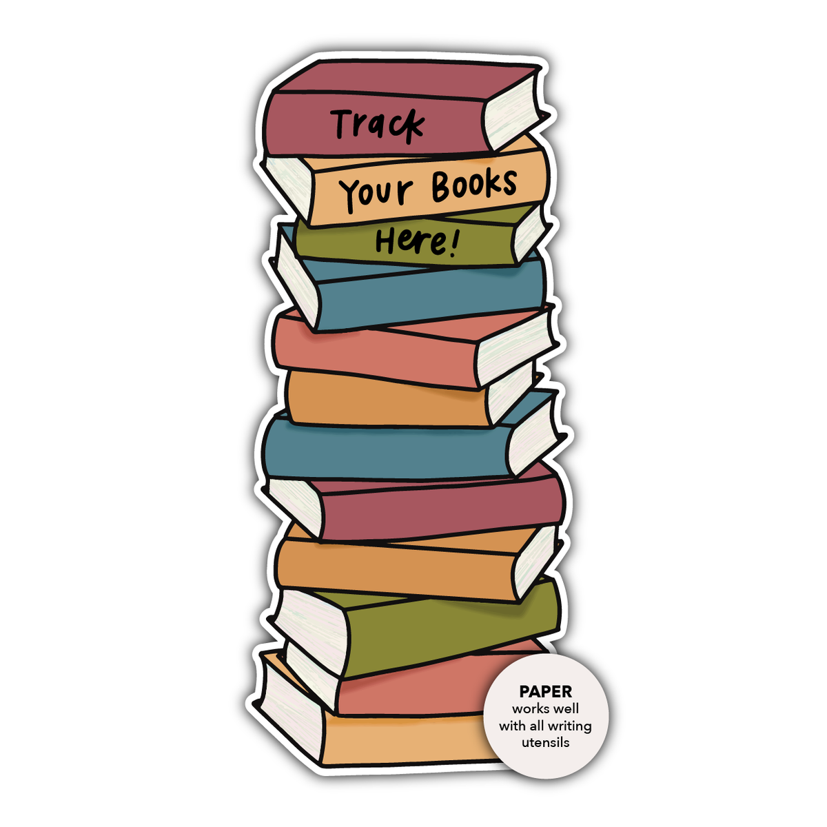 Fall Book Stack Bookmark | Cute Book Tracker for Fall – Kyn You Believe It