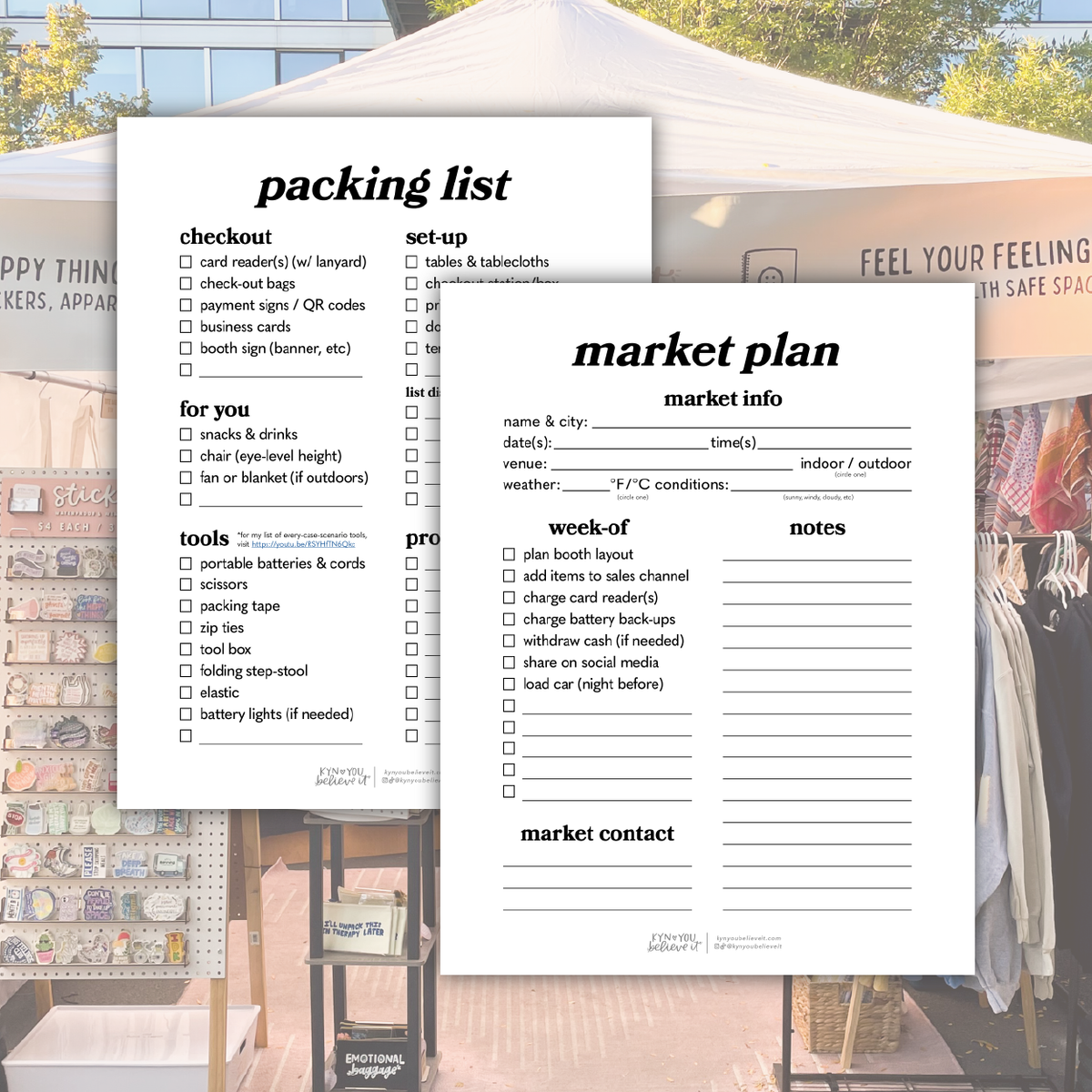 How We Prep For Markets (Checklist Included!) – Kyn You Believe It