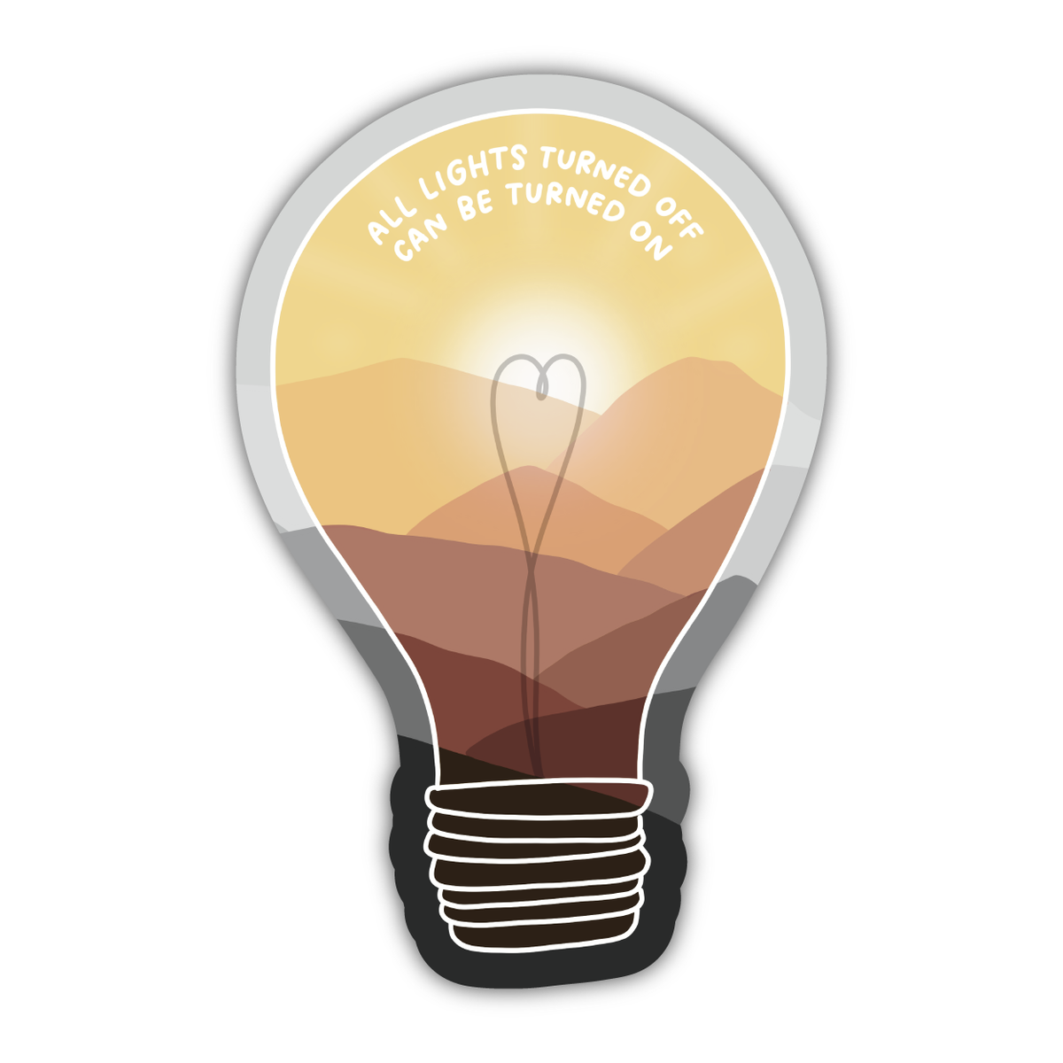 All Lights Turned Off Sticker | Noah Kahan Sticker for Water Bottle ...