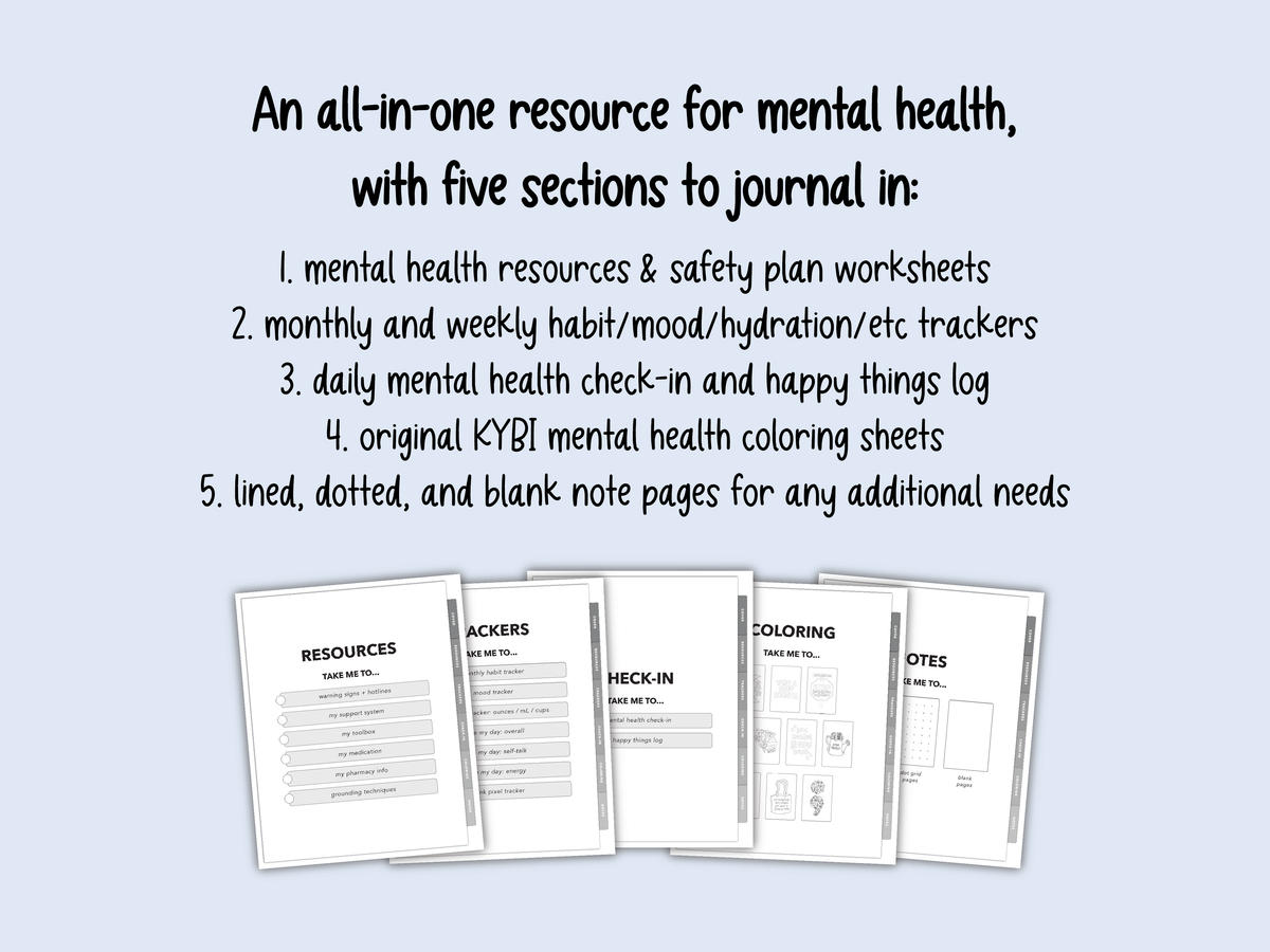 Digital Mental Health Journal | Daily Therapy Journal – Kyn You Believe It