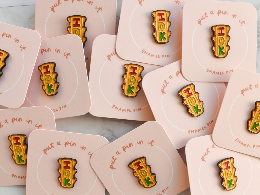 IDK Traffic Light Pin | DBATC Enamel Pin – Kyn You Believe It