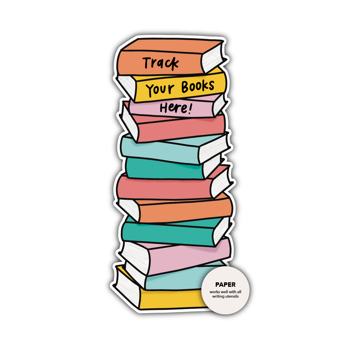 Book Stack Bookmark (Sunny Days) | Book Tracker Bookmark – KynYouBelieveIt