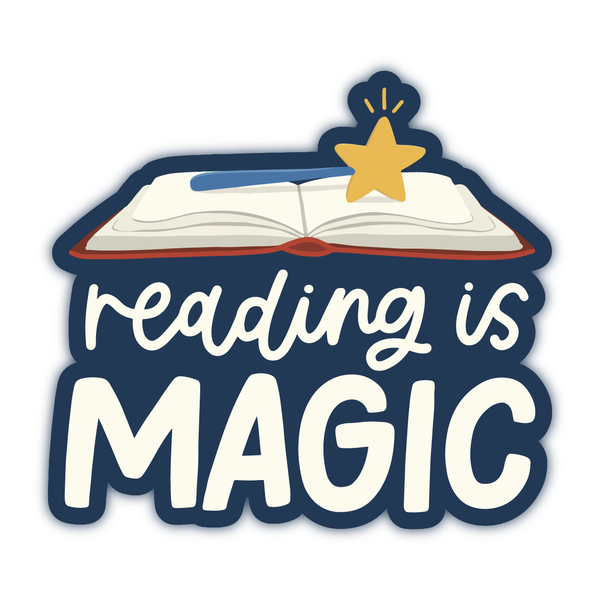 Reading is Magic Sticker | Cute Fantasy Sticker for Kindles ...