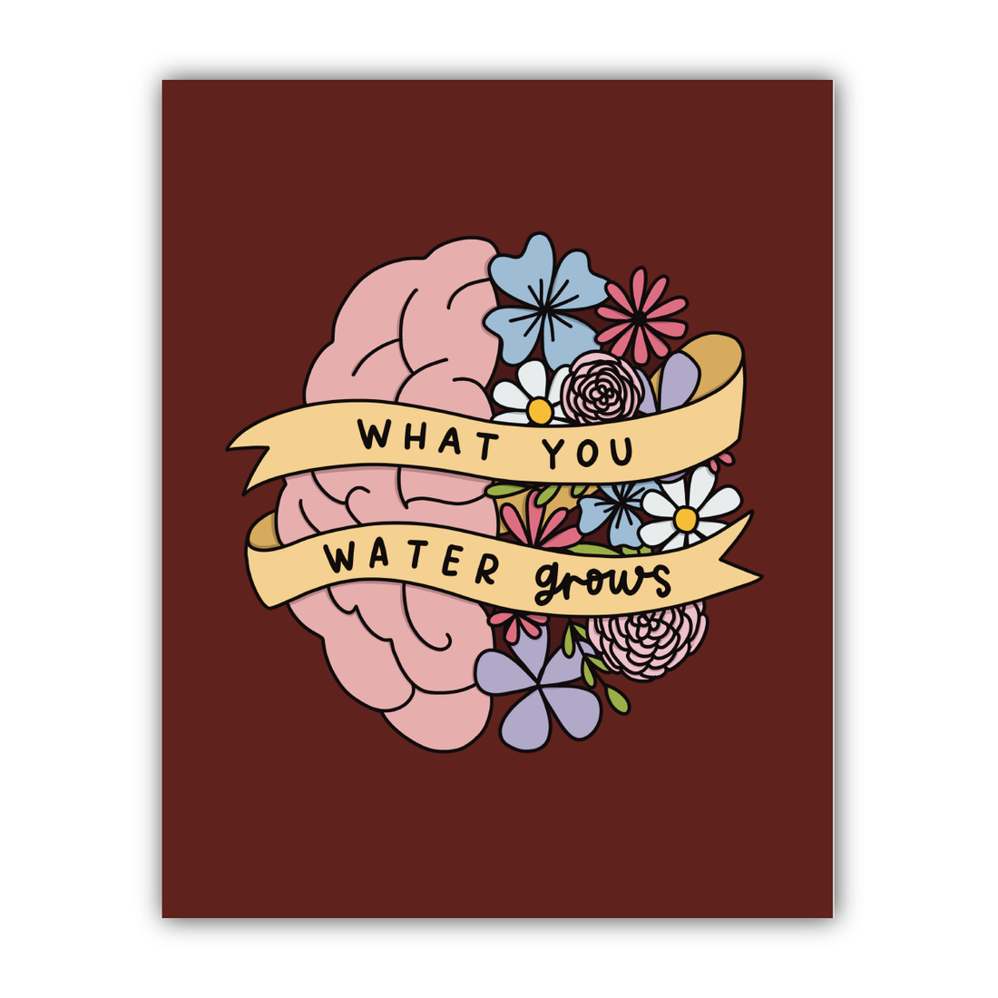 What You Water Grows Print | Cute Mental Health Decor for Classroom ...