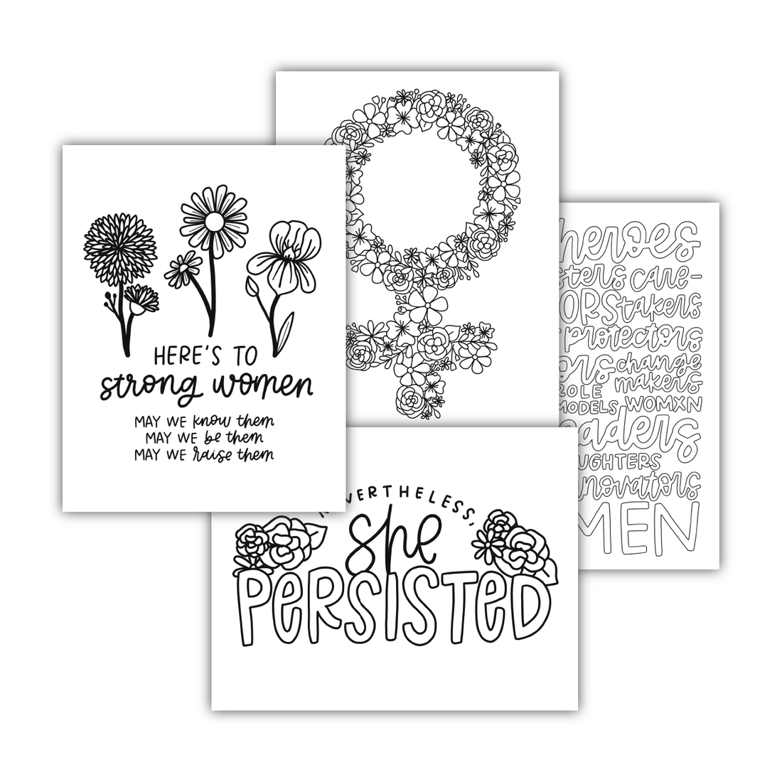 Women's Empowerment Coloring Sheets for Kids and Adults – Kyn You ...