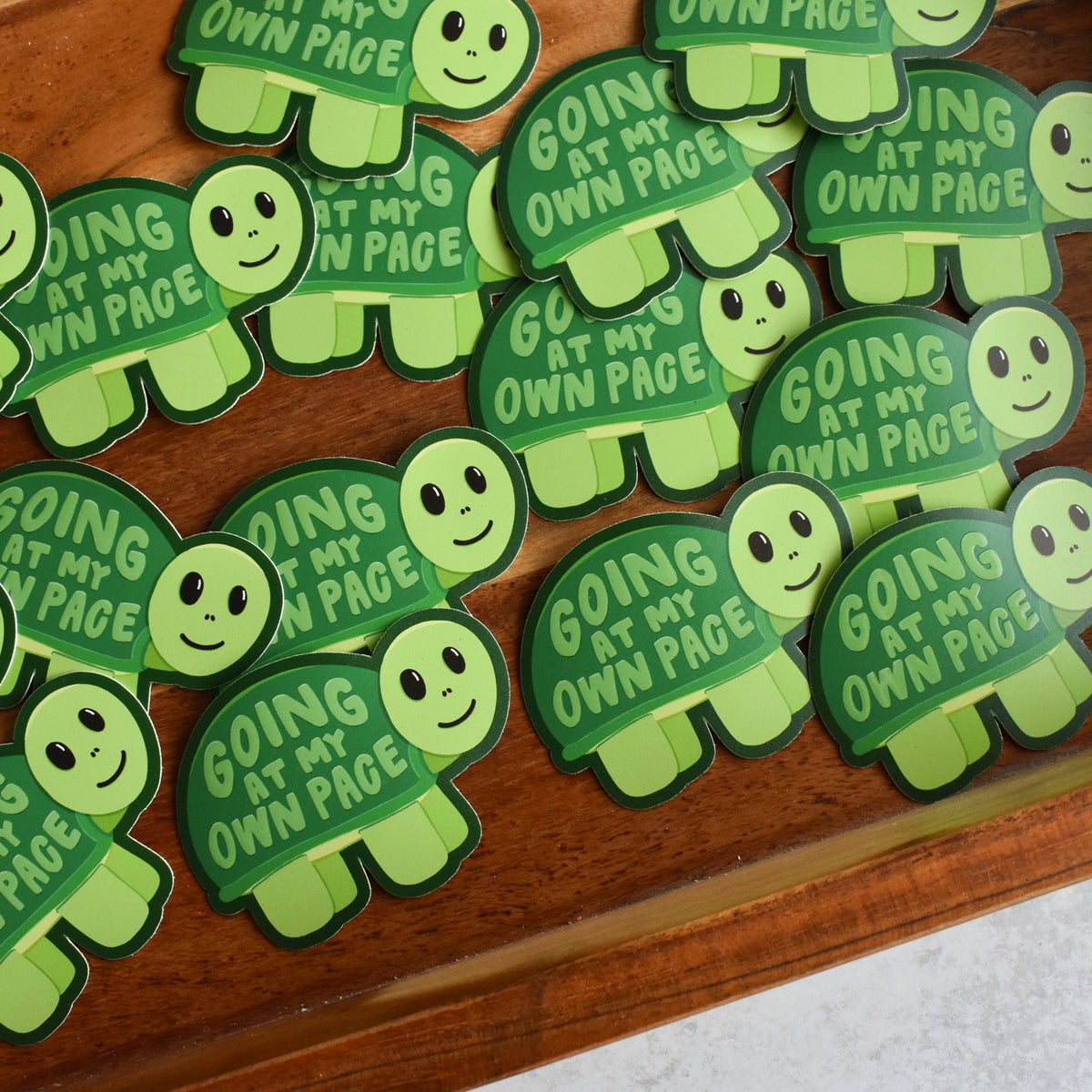 Going At My Own Pace Turtle Sticker | Cute Nature Decals – Kyn You ...