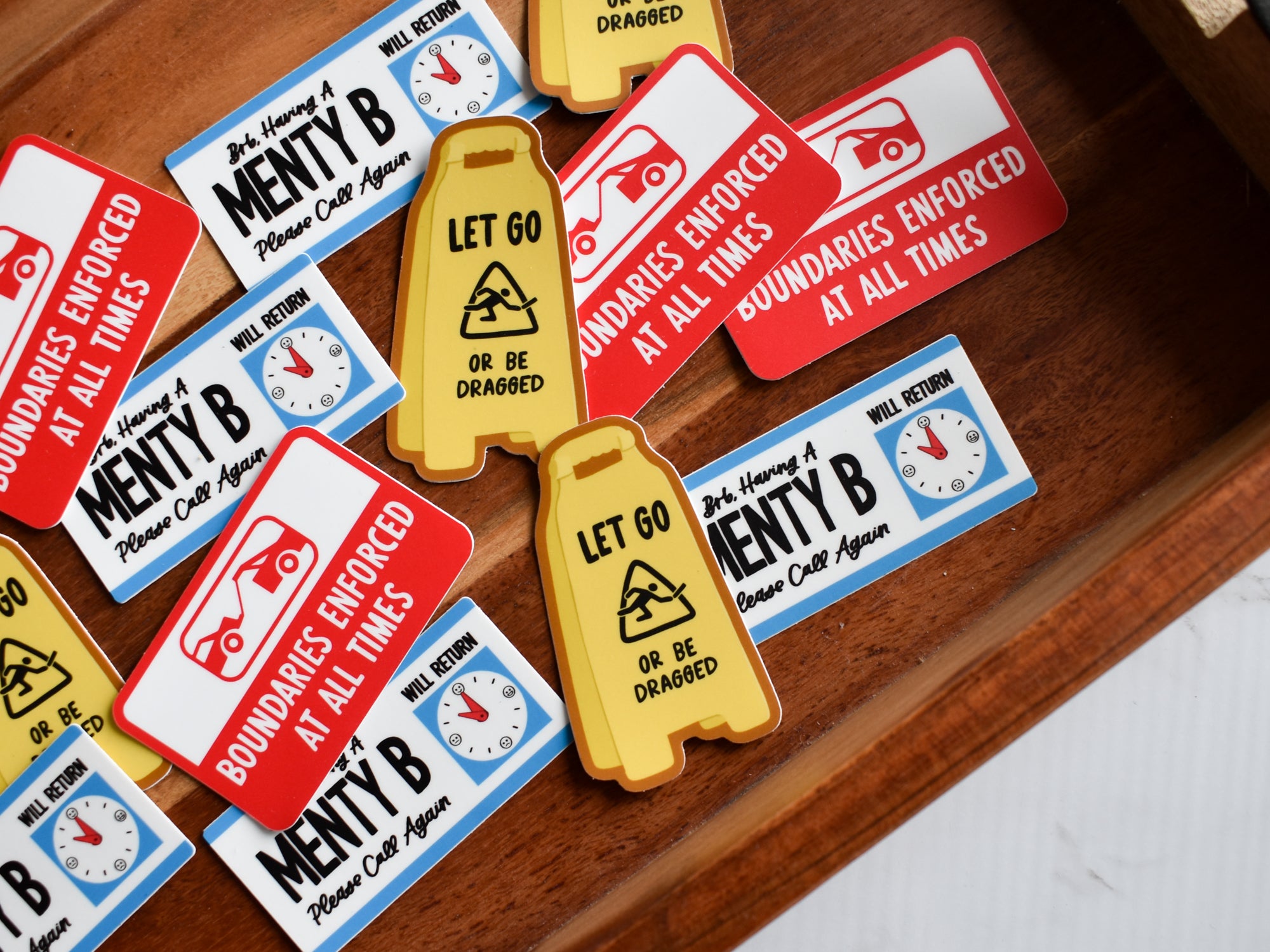 BRB, Having a Menty B Sticker | Funny Mental Health Sticker – KynYouBelieveIt