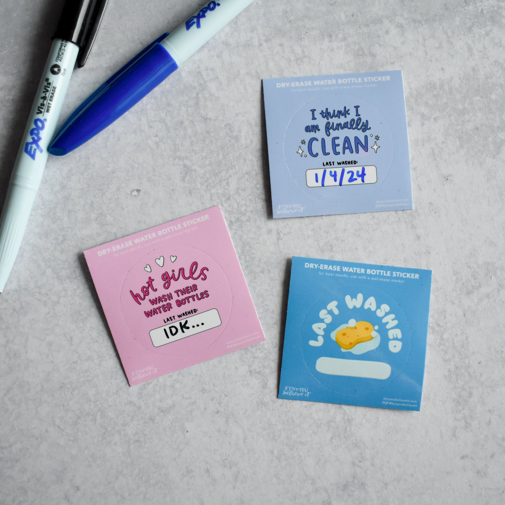 Finally Clean Last Washed Sticker | Unique Water Bottle Stickers ...