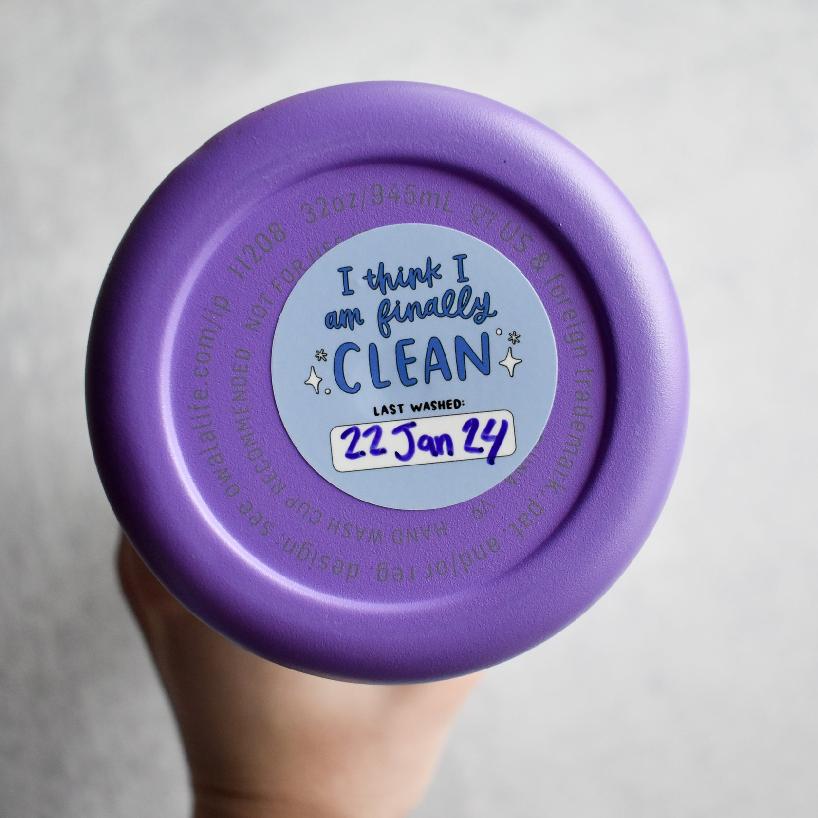 Finally Clean Last Washed Sticker | Unique Water Bottle Stickers ...