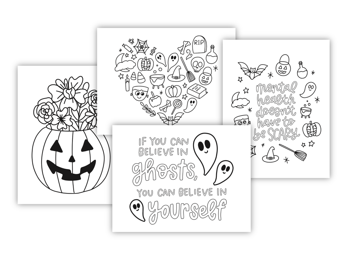 Halloween Coloring Sheets | Digital Coloring Sheets – KynYouBelieveIt