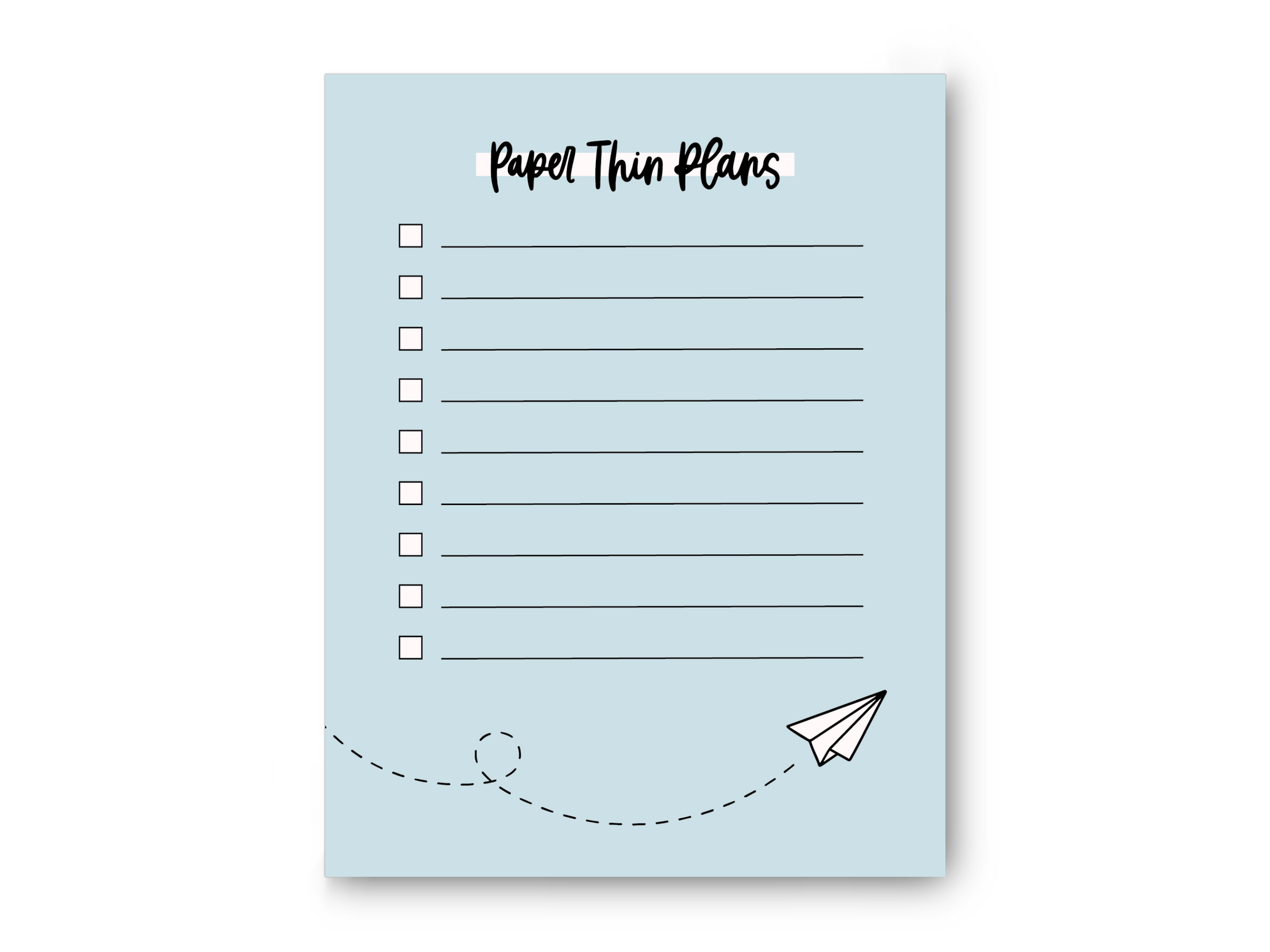 Paper Thin Plans Notepad | Taylor Swift Gift – KynYouBelieveIt